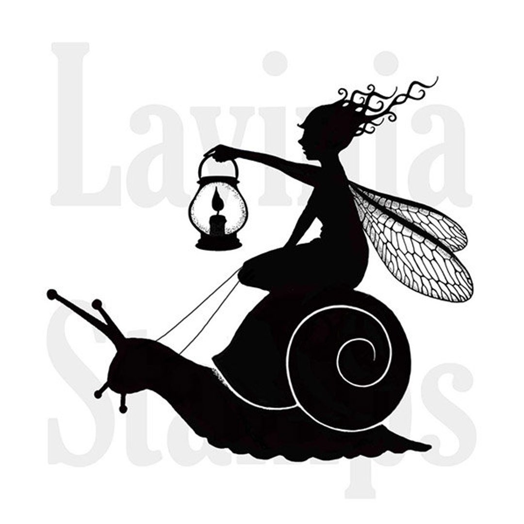 Lavinia Stamps Enchanted Dreams - Fairy Snail Stamp - Clear Cling Stamp ...