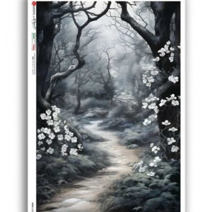 Paper Designs Rice Paper - Views - Forest Rice Paper - Decoupage Rice ...