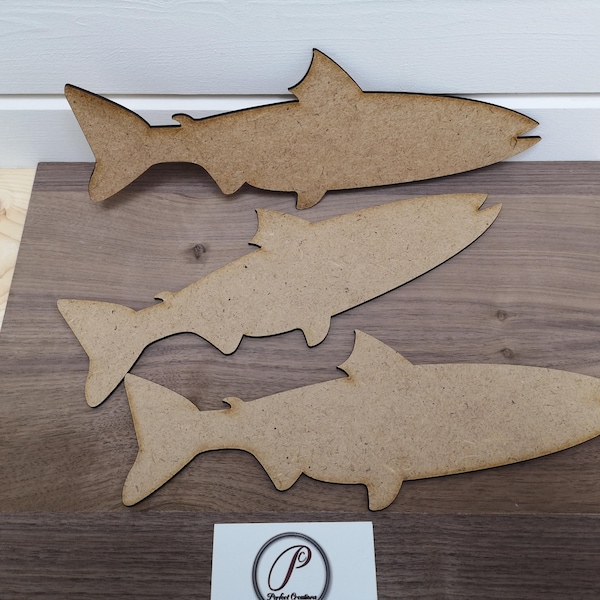 Wood Fish Shapes - Etsy UK