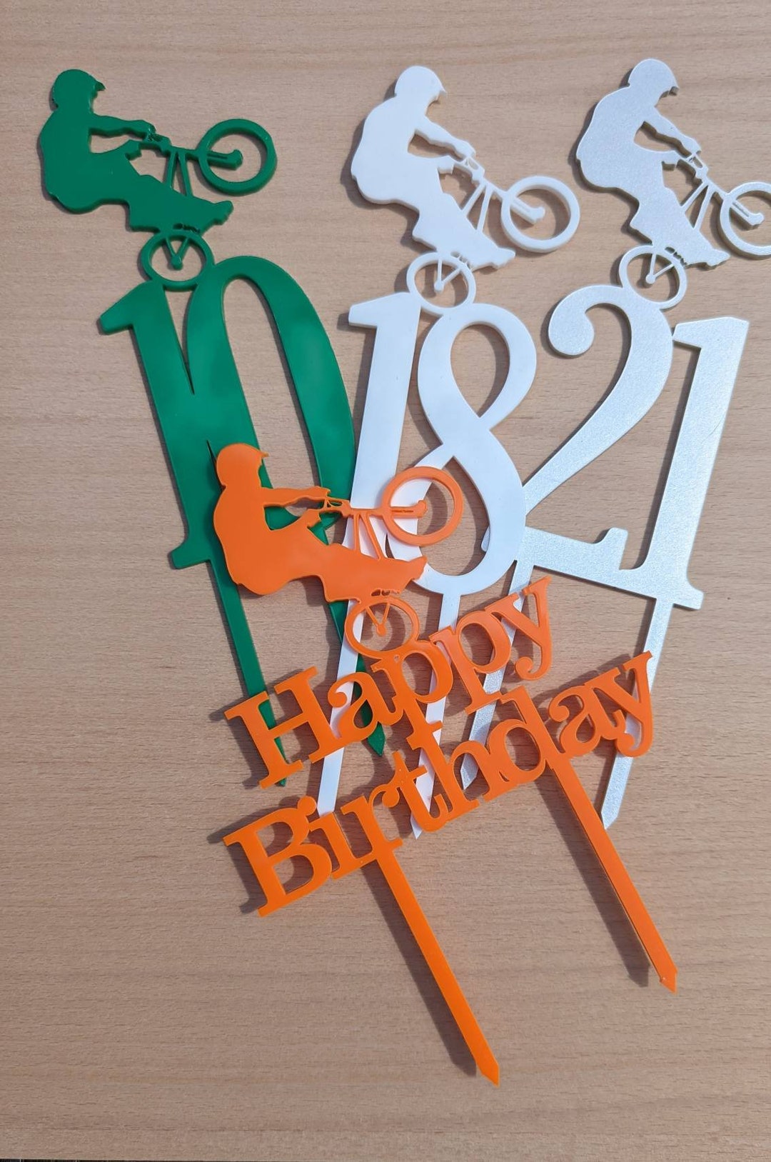 Unique BMX Acrylic Cake Topper, Perfect Finishing Touch for Parties ...