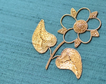 Heart Goldwork Brooch Embroidery Kit, Martín Embroider, Hand Beading ...