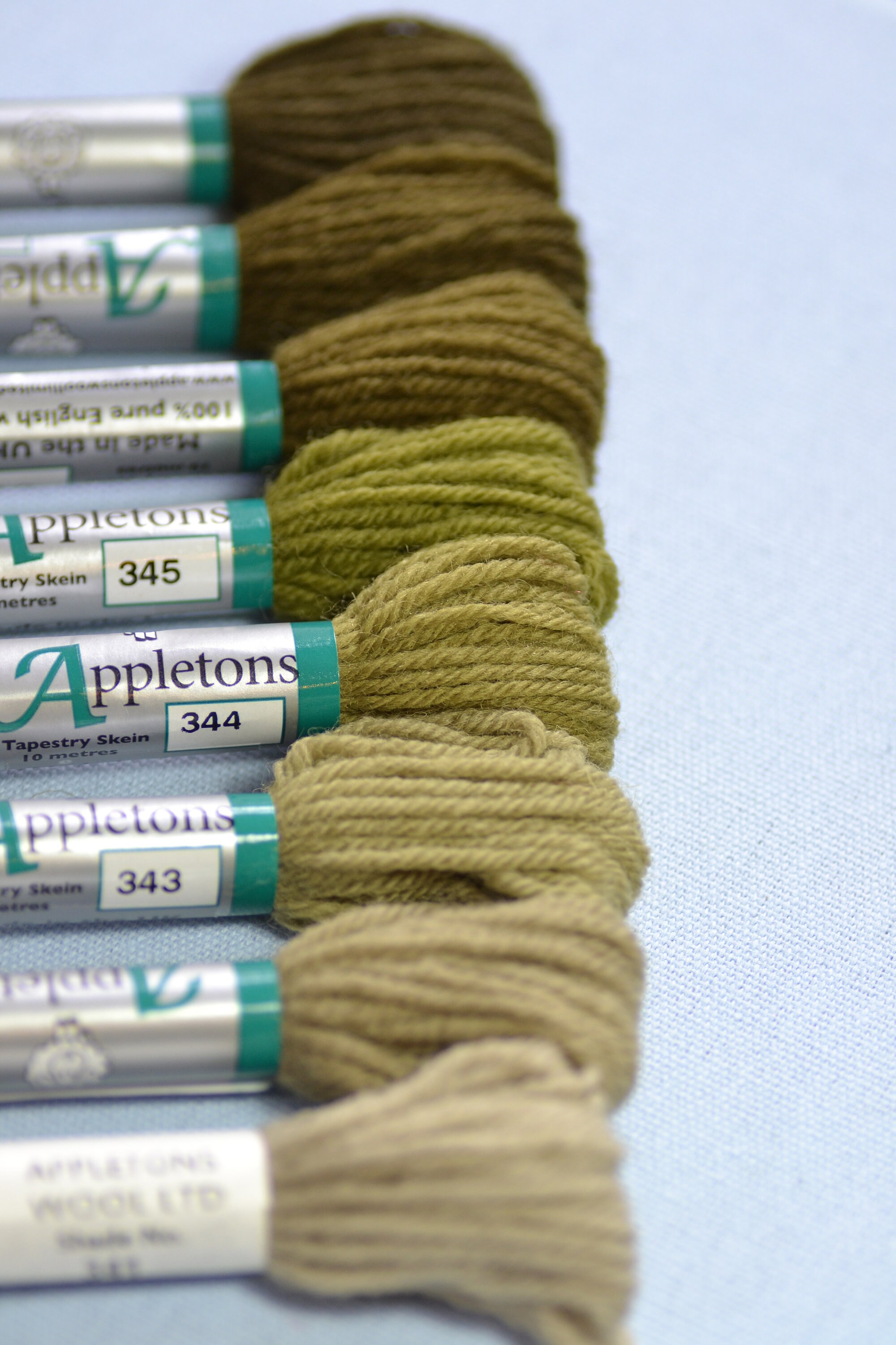 340 Mid Olive Green Range Appletons Wool Crewel & Tapestry - Etsy