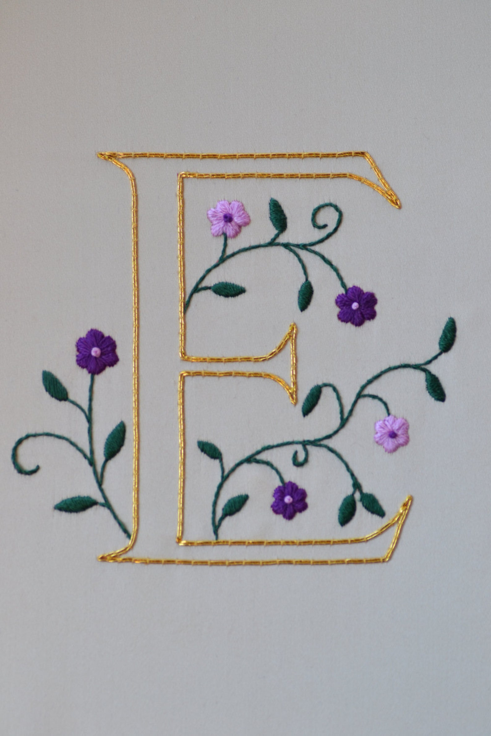 Embroidered Illuminated Letter Kits All Letters Available - Etsy