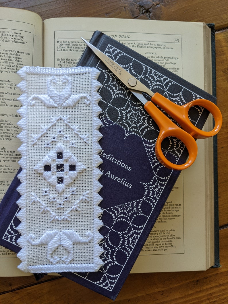 Hardanger Bookmark Embroidery Kit - Etsy
