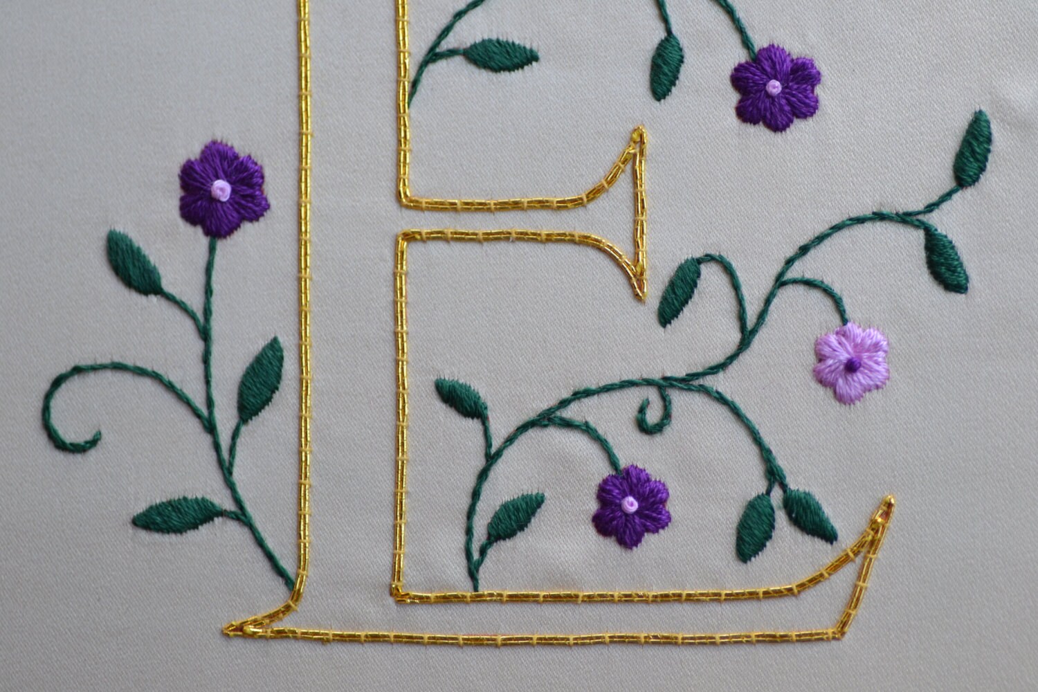 Embroidered Illuminated Letter Kits All Letters Available - Etsy