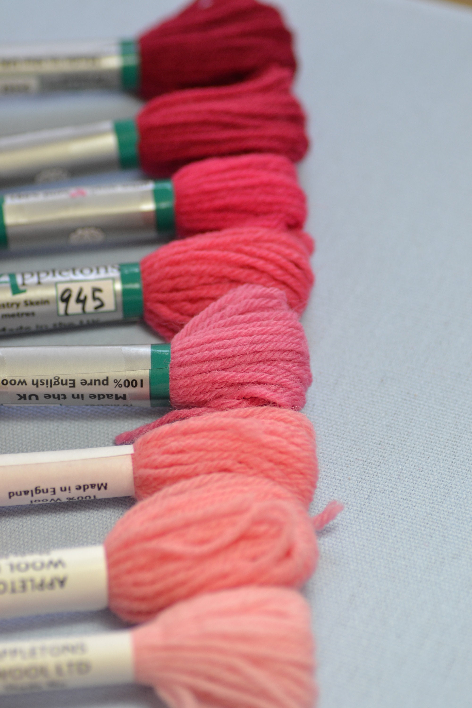 Sewing & Needlecraft Sewing & Fiber Yarn 940 Bright Rose Pink Range ...