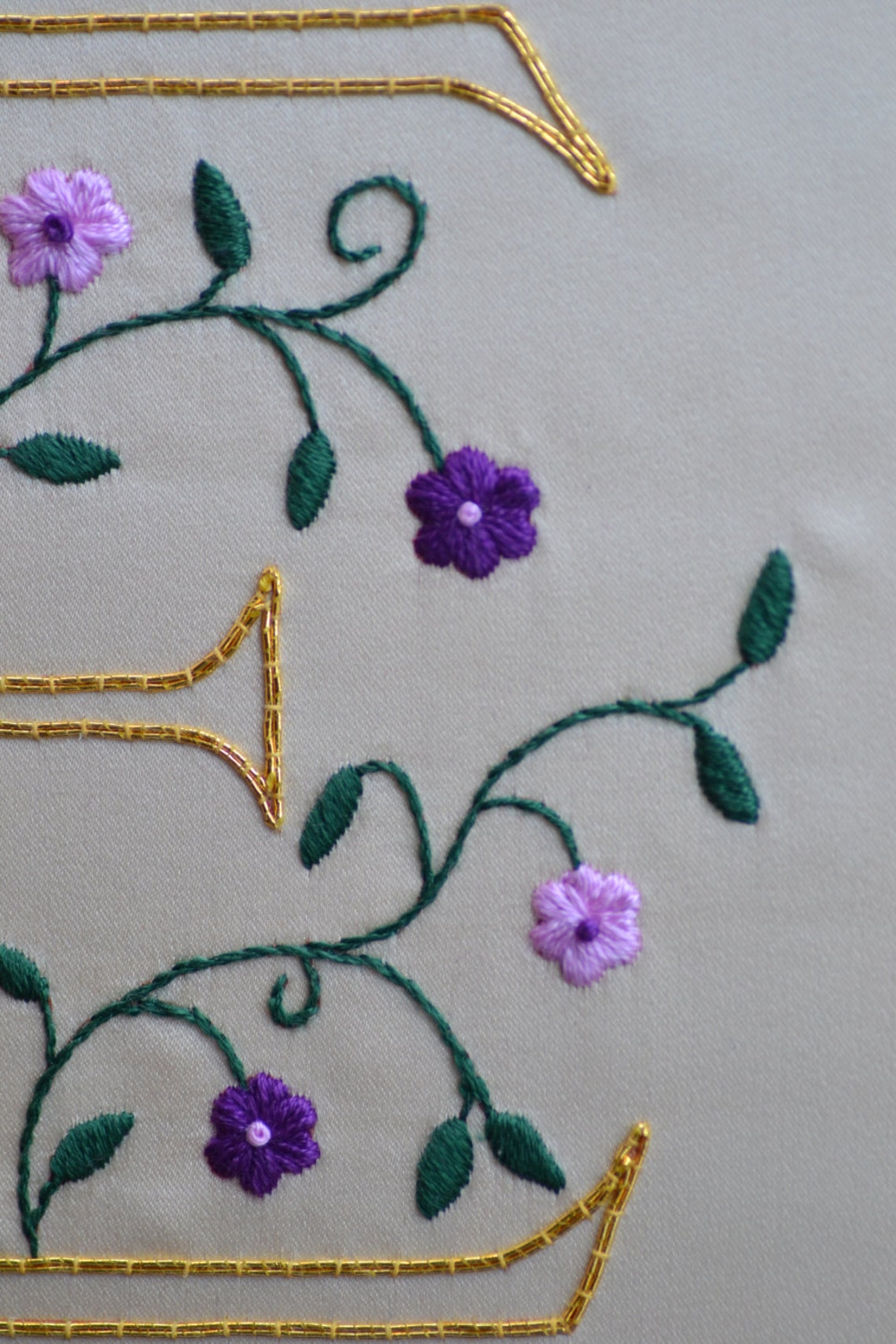 Embroidered Illuminated Letter Kits All Letters Available - Etsy