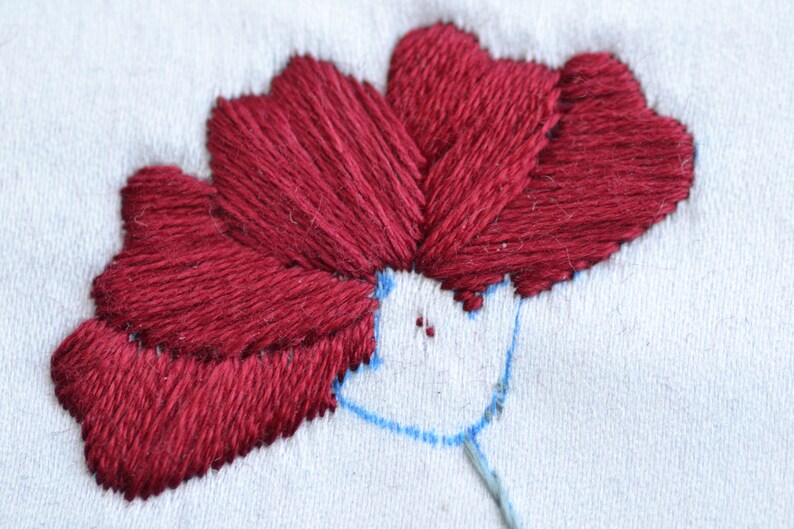 Dianthus Surface Embroidery Kit - Etsy