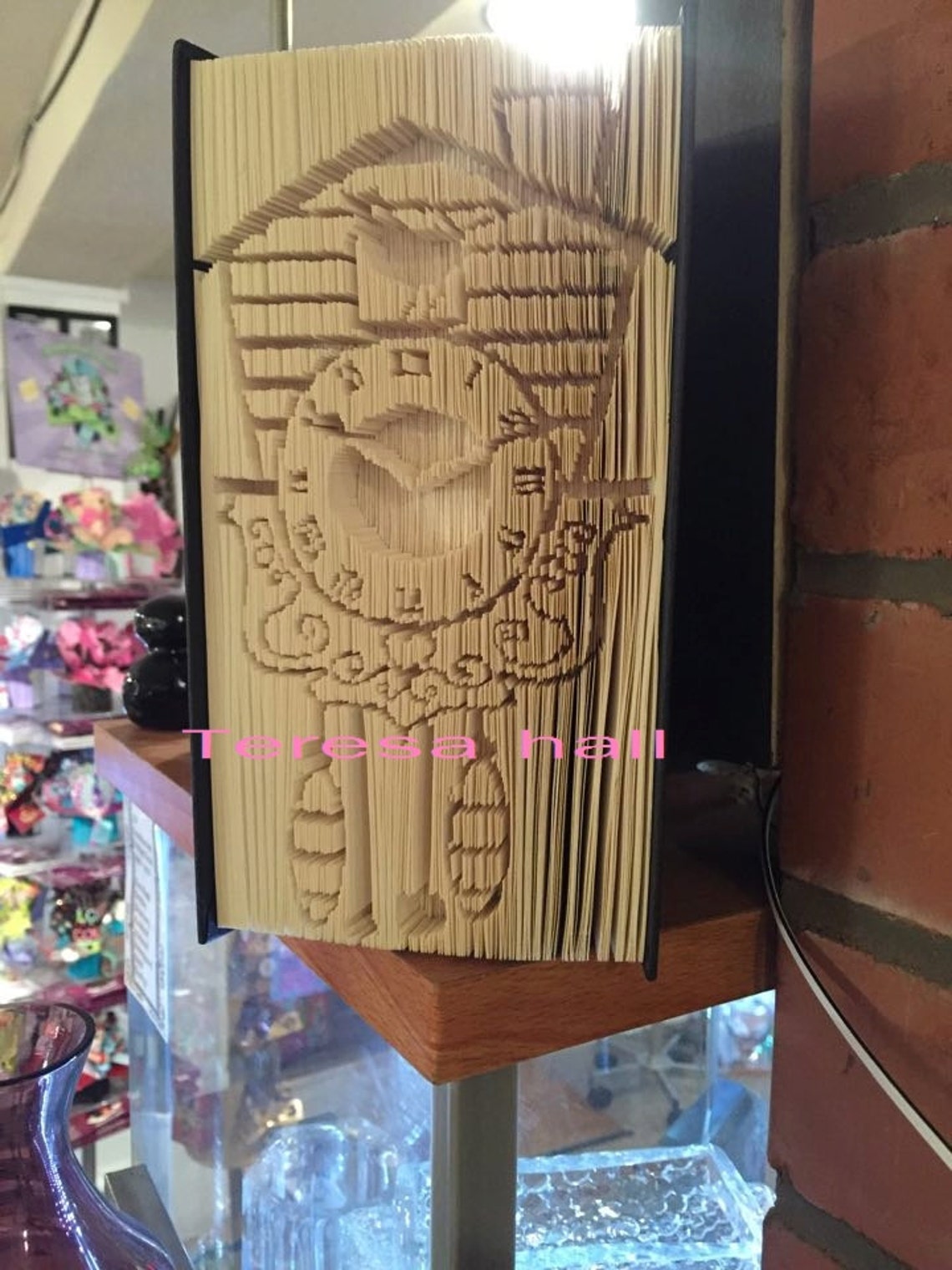 Book folding cuckoo clock cut and fold bird | Etsy