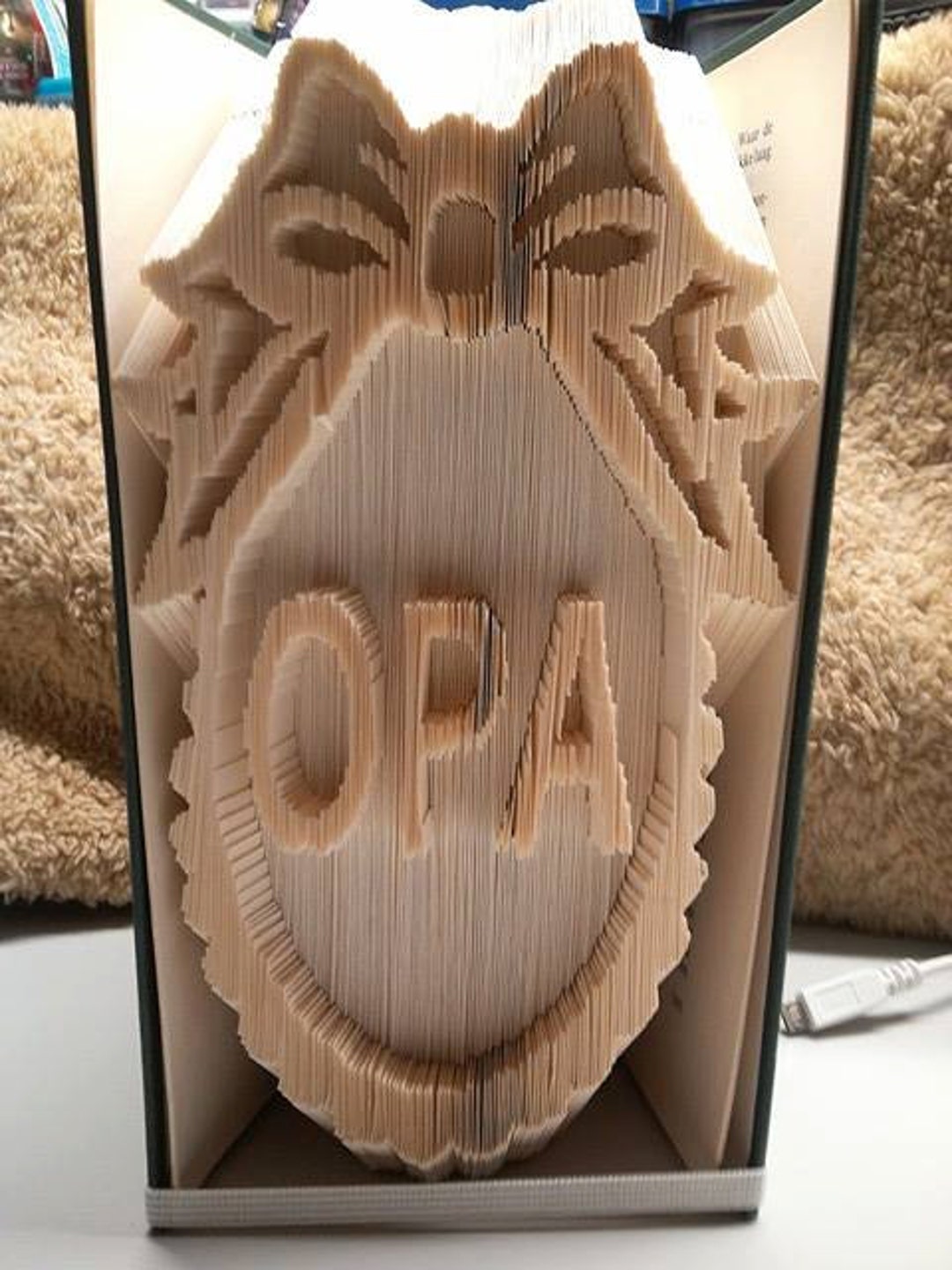 OPA German Grandad Book Folding Pattern Book Art - Etsy