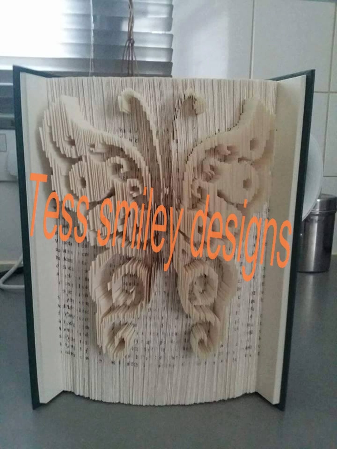 Beautiful Filigree Butterfly Pretty Book Folding Bookfold Pattern - Etsy