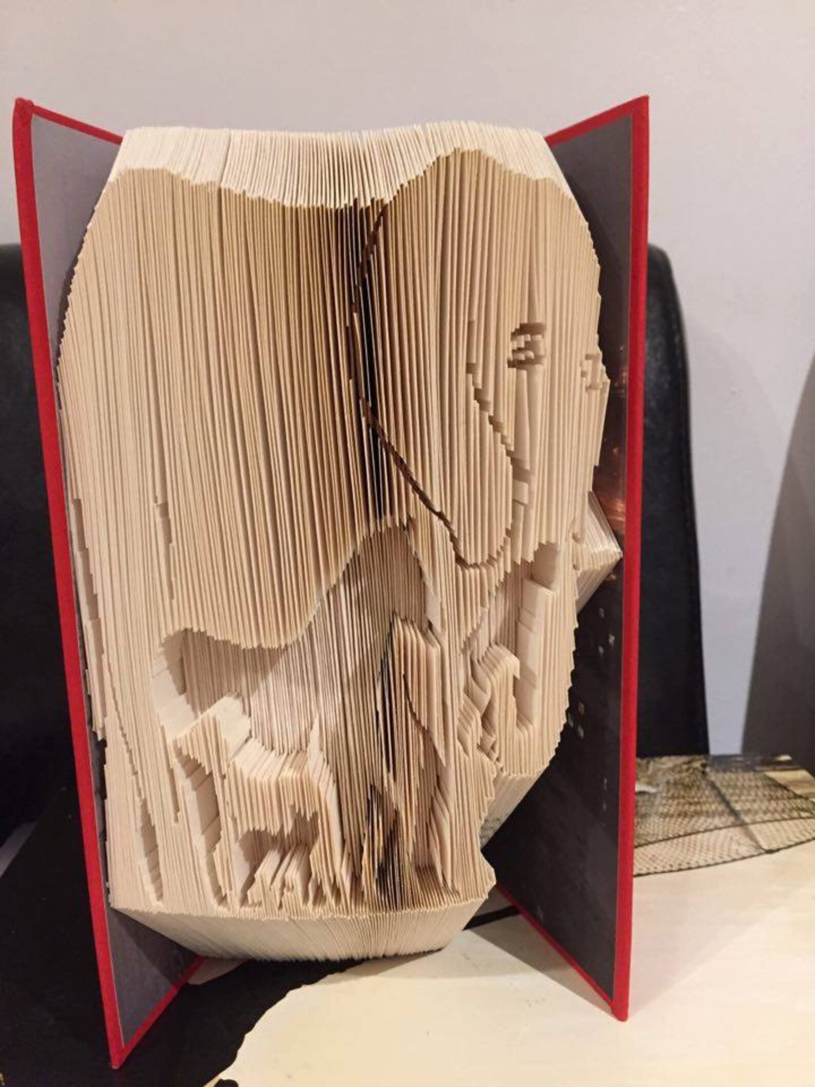 Bookfold bookfolding design 6 animals in one elephant ape | Etsy