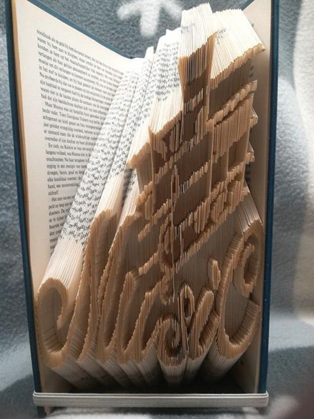 Music Word Sheet Cleft Notes Book Folding Pattern Bookart Bookfold ...