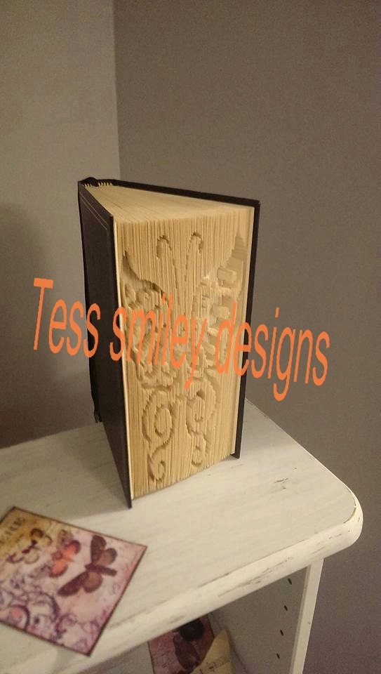 Beautiful Filigree Butterfly Pretty Book Folding Bookfold - Etsy