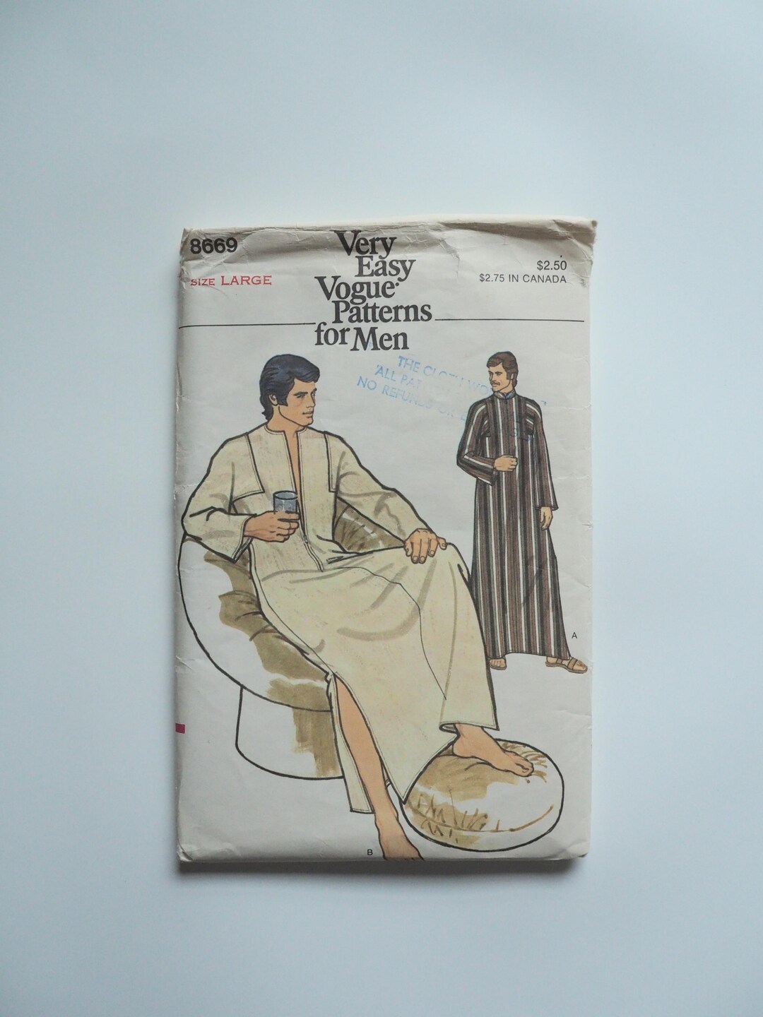 8669 Very Easy Vogue Patterns for Men Mens Caftan, Complete, Uncut ...