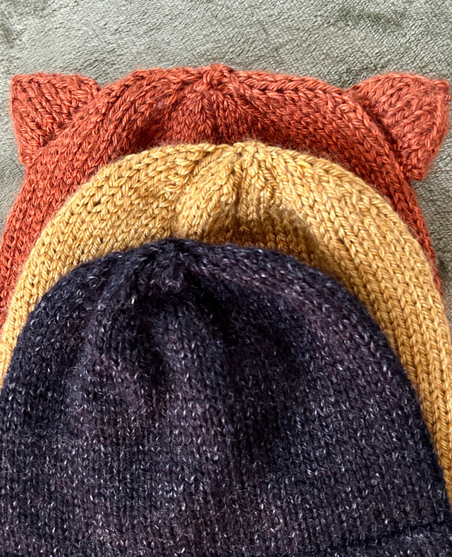 The Bean: Double Knit Brim Beanie PATTERN With Bonus Cat Ears PATTERN ...
