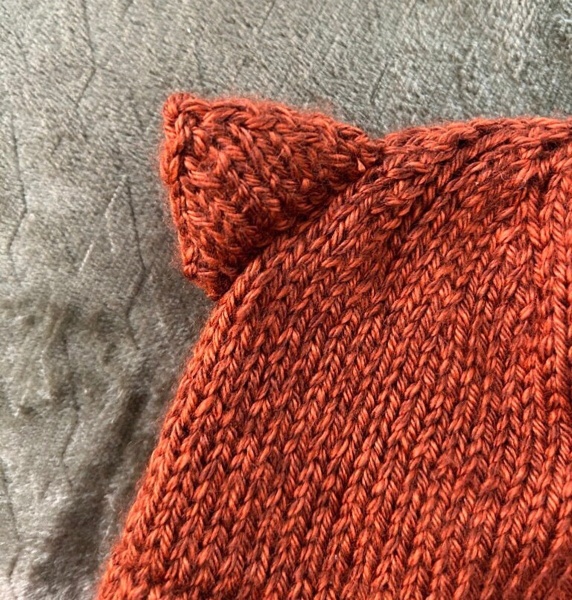 The Bean: Double Knit Brim Beanie PATTERN With Bonus Cat Ears PATTERN ...