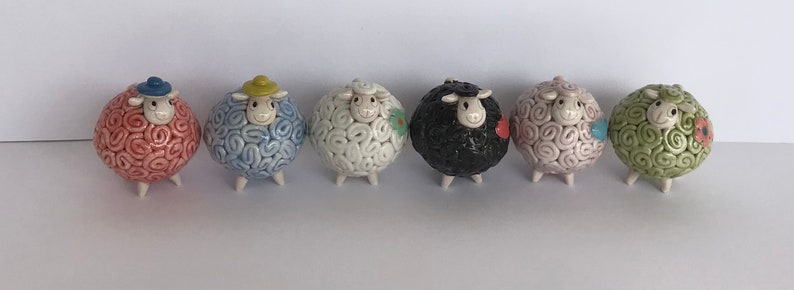 Ceramic Sheep - Handmade Colored Ceramic Sheep- MADE TO ORDER - Etsy