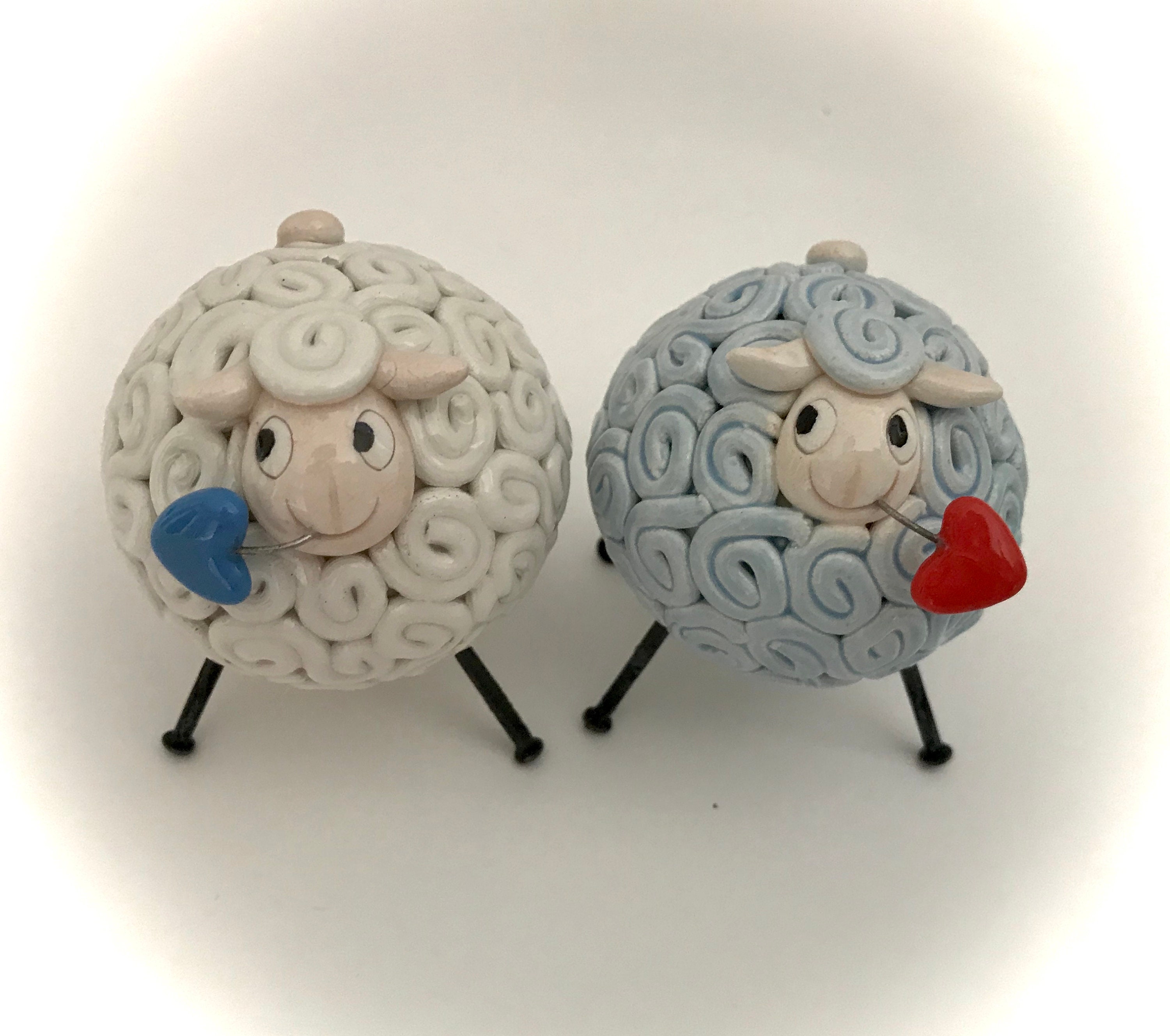 ONE Ceramic Sheep- Handmade Colored Ceramic Sheep-made to Order - Etsy