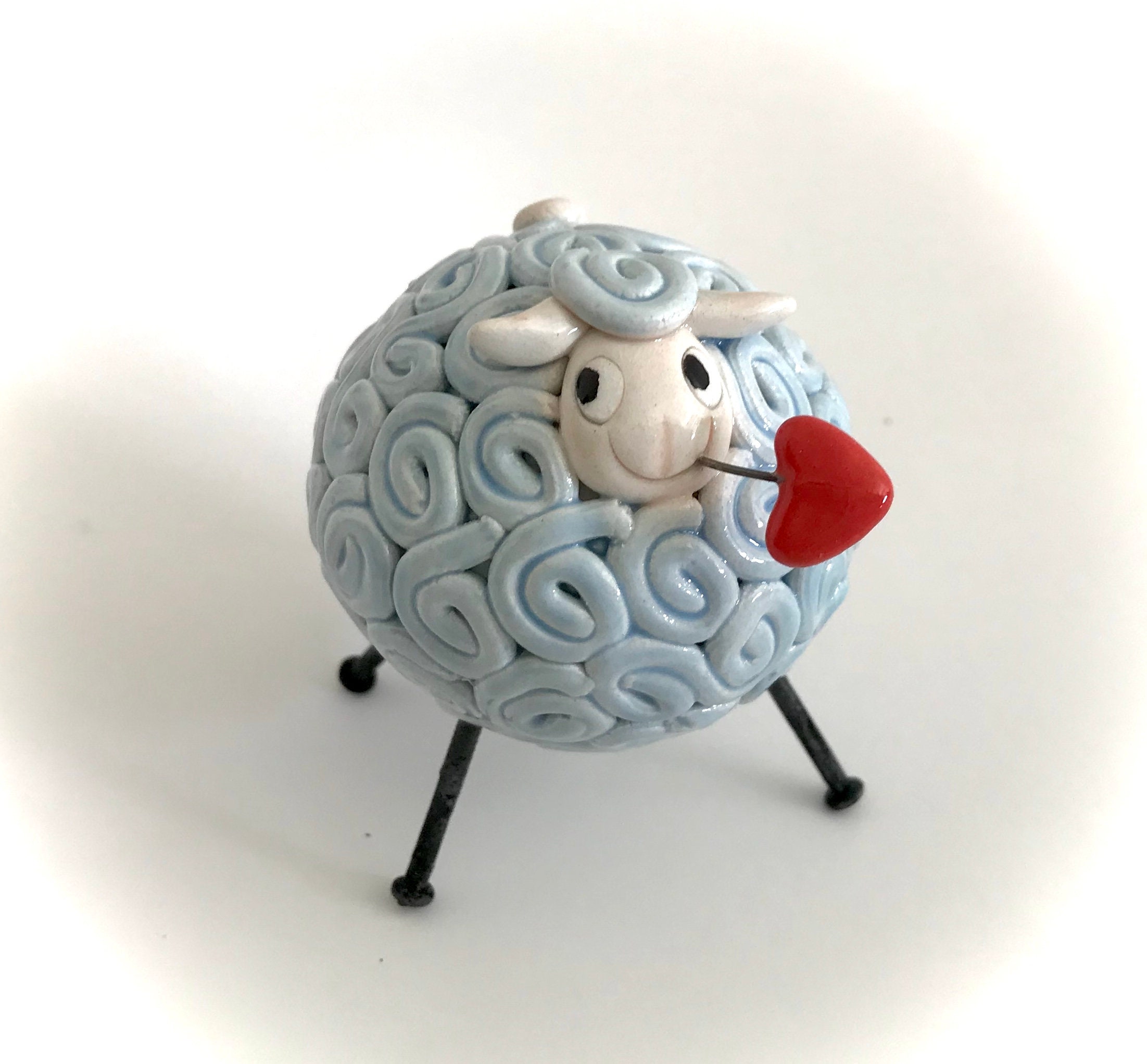 ONE Ceramic Sheep- Handmade Colored Ceramic Sheep-made to Order - Etsy
