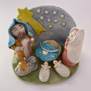 Ceramic Nativity Scene - Christmas Decorations - Home Decor Handmade - Etsy