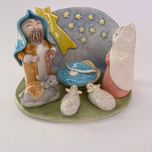 Ceramic Nativity Scene - Christmas Decorations - Home Decor Handmade - Etsy