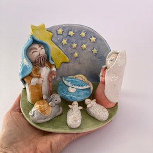 Ceramic Nativity Scene - Christmas Decorations - Home Decor Handmade - Etsy
