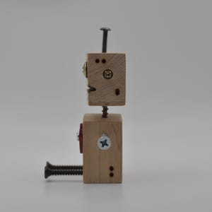 Handmade Wooden Robot, Sculpture, Home and Office Decoration, Unique ...