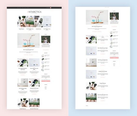 Responsive WordPress Theme for Bloggers WordPress Blog | Etsy