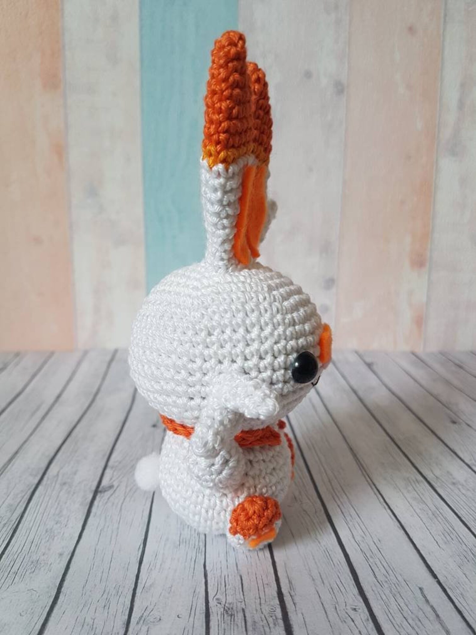 Pokemon Amigurumi Hopplo Scorbunny Amigurumi crochet doll - Etsy.de