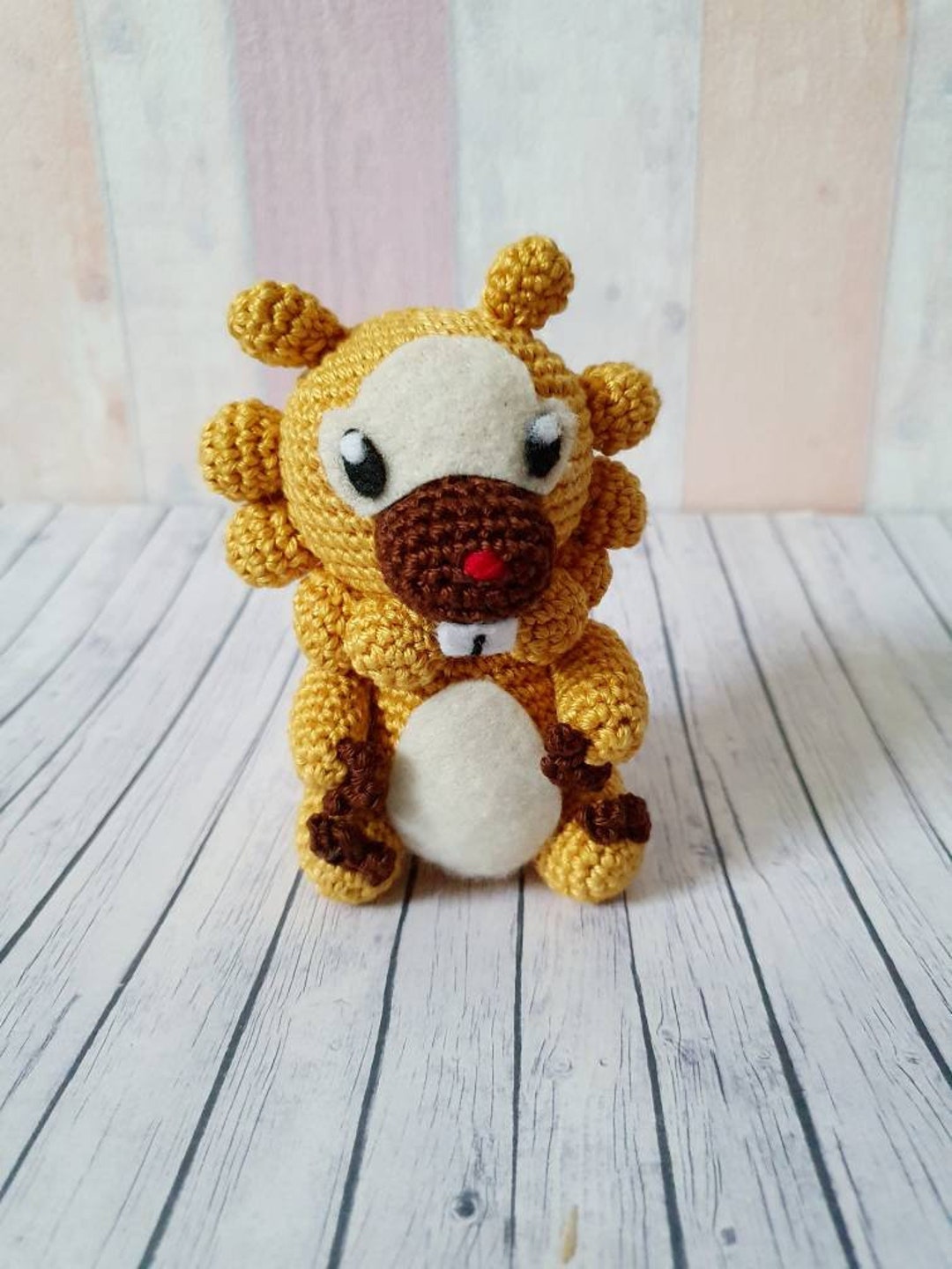 Pokemon Amigurumi Iridescent Bidiza Shiny Bidoof Crochet Doll Crochet ...