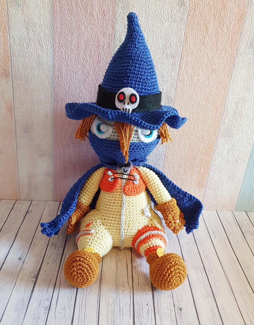 Digimon Amigurumi Wizardmon Plush Crochet Digimon Plush Home Decor ...