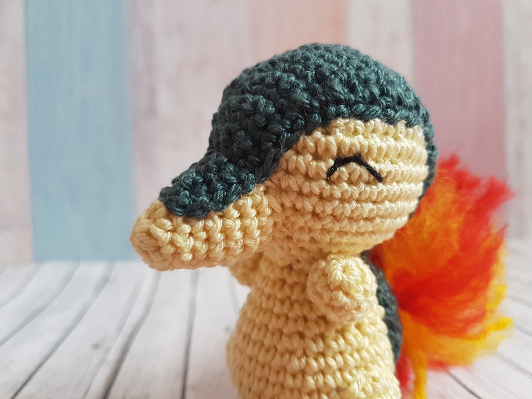 Pokemon Amigurumi Feurigel Cyndaquil Crochet Doll Crochet Decoration - Etsy