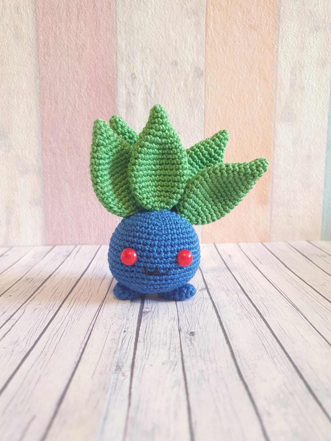 Pokemon Amigurumi Myrapla Crocheted Oddish Plush Crochet Doll Home ...