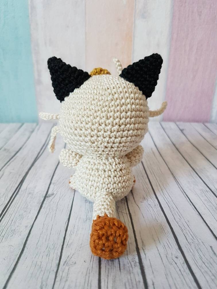 Pokemon Amigurumi Mauzi Meowth Crochet Doll Crochet Crochet - Etsy
