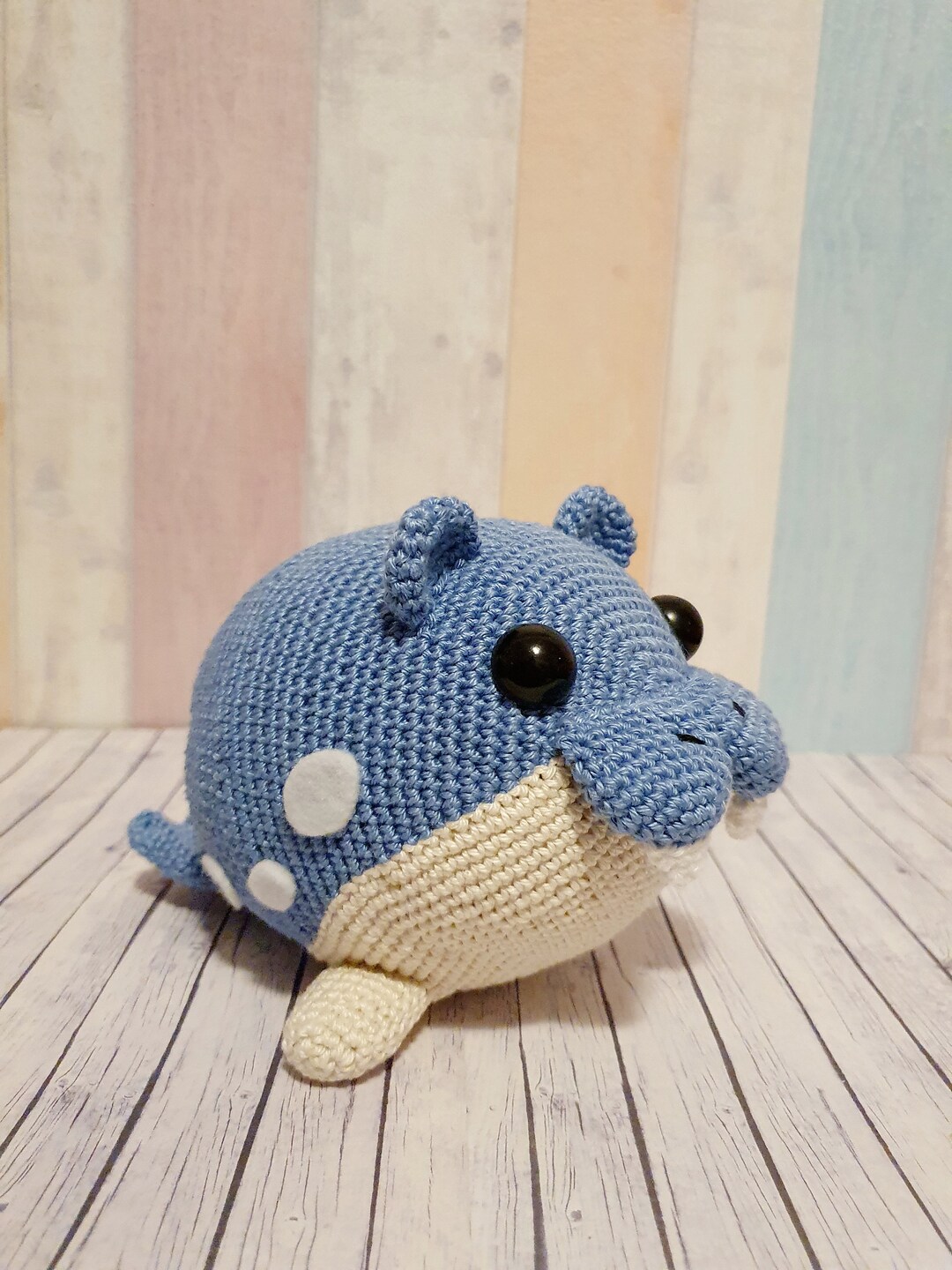 Pokemon Amigurumi Spheal Sea Pug Crochet Doll Home Decor Gift Idea ...