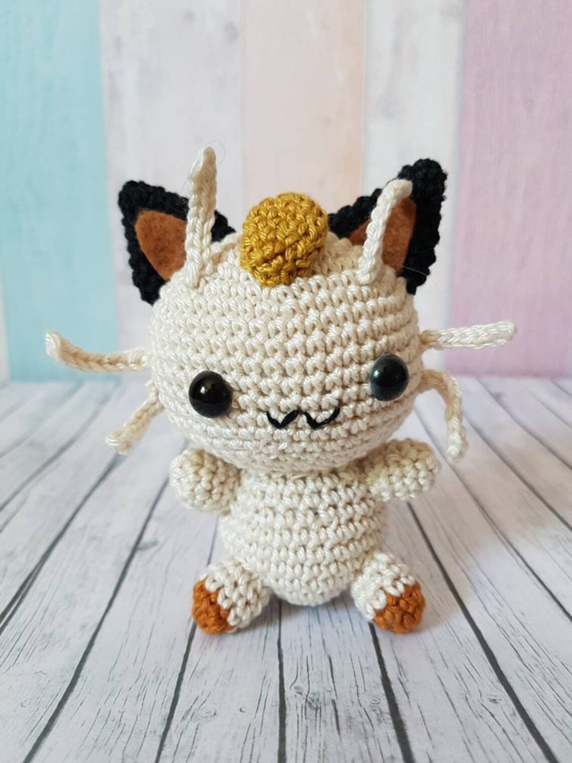 Pokemon Amigurumi Mauzi Meowth Crochet Doll Crochet Crochet - Etsy