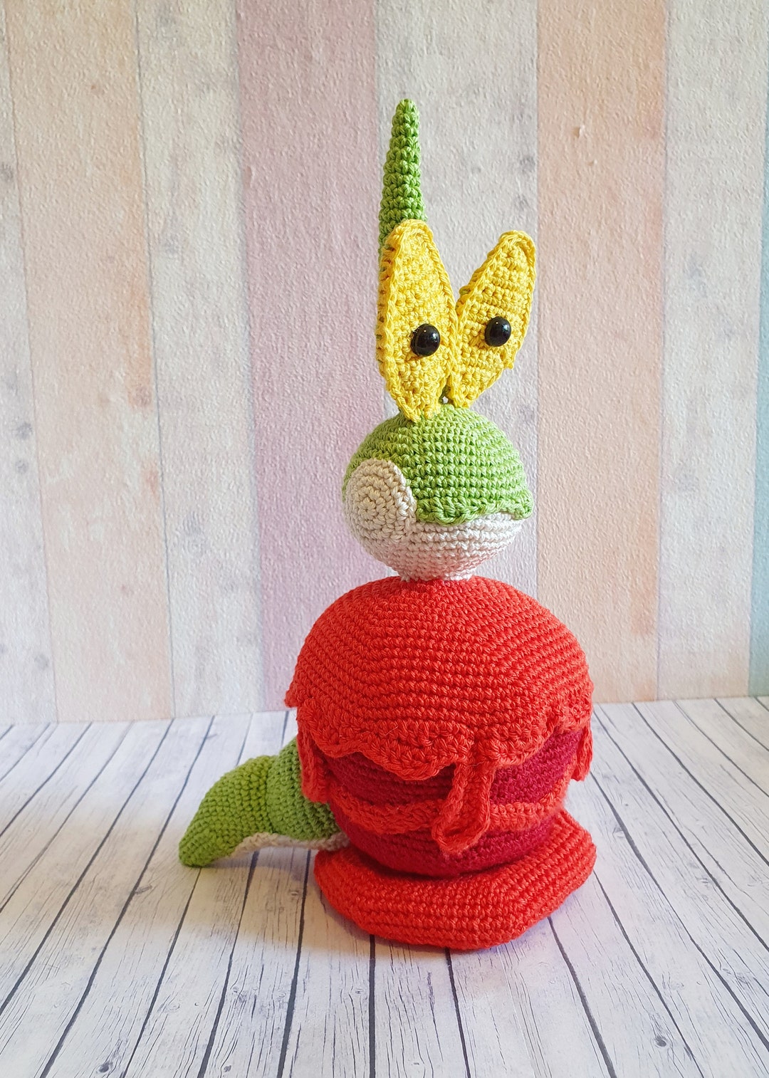 Pokemon Amigurumi Sirapple, Dipplin Plush, Crochet Pokemon Plush, Cute ...