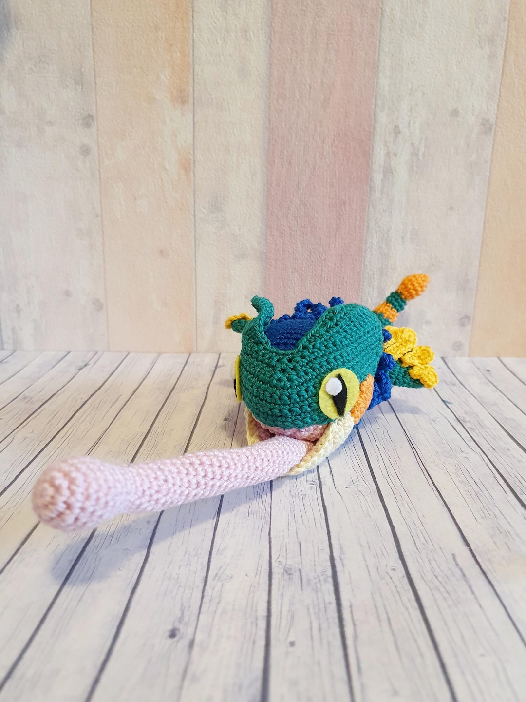 Monster Hunter Amigurumi Dragon Pukei Pukei Crochet Plush Handmade Doll ...