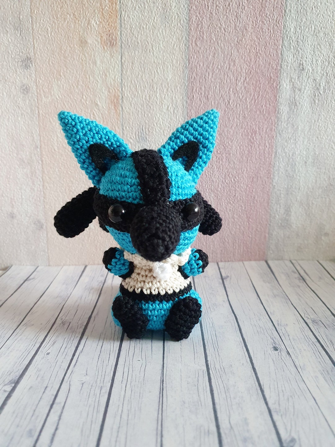 Pokemon Amigurumi Lucario Crochet Doll Crochet Decoration - Etsy