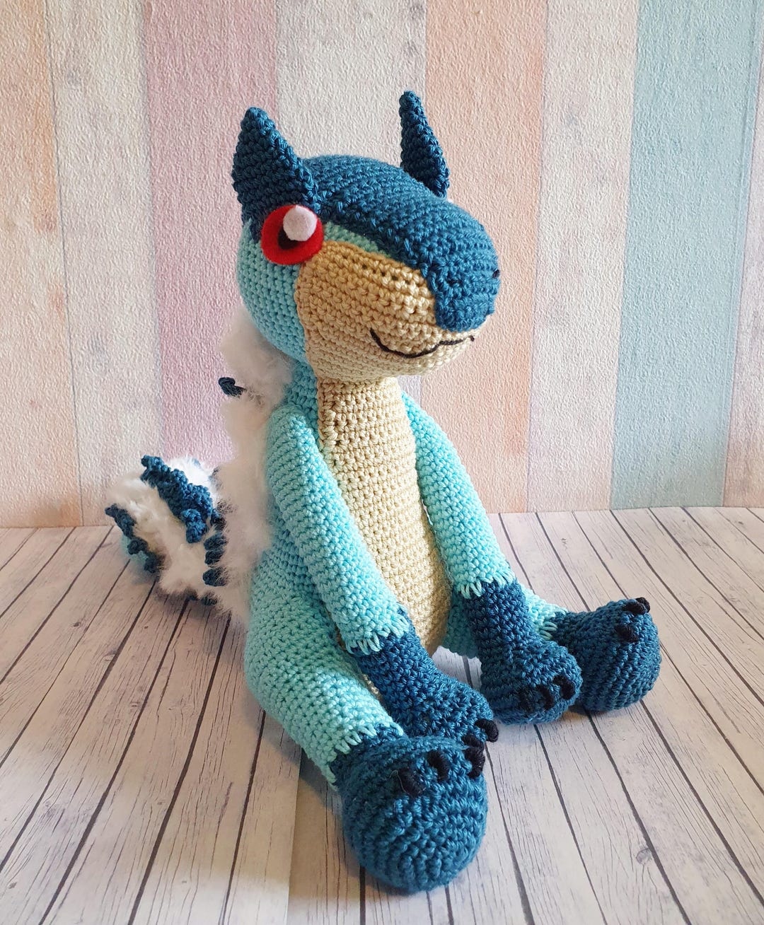Monster Hunter Amigurumi Dragon Tobi Kadachi Crochet Plush Handmade ...