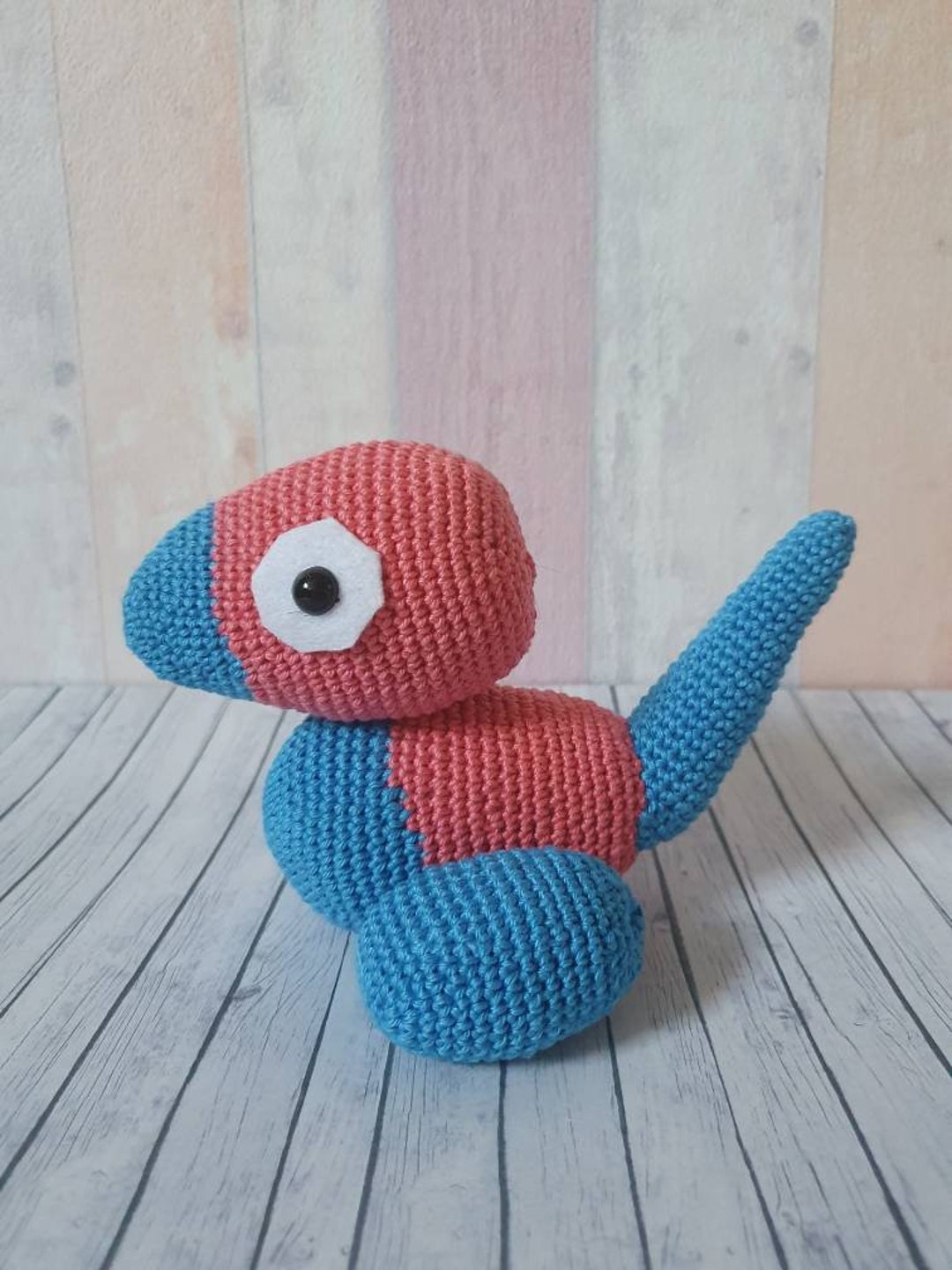 Pokemon Amigurumi Porygon Crochet Crochet Doll Home Decor Fanart ...