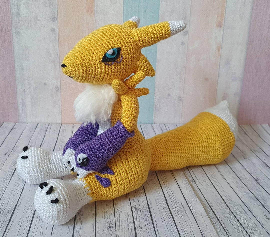 Digimon Amigurumi Renamon Crochet Doll Crochet Home Decoration Gift ...