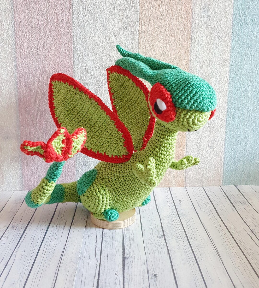 Pokemon Amigurumi Flygon Crochet Plush Libelldra Crocheted Crochet Home ...