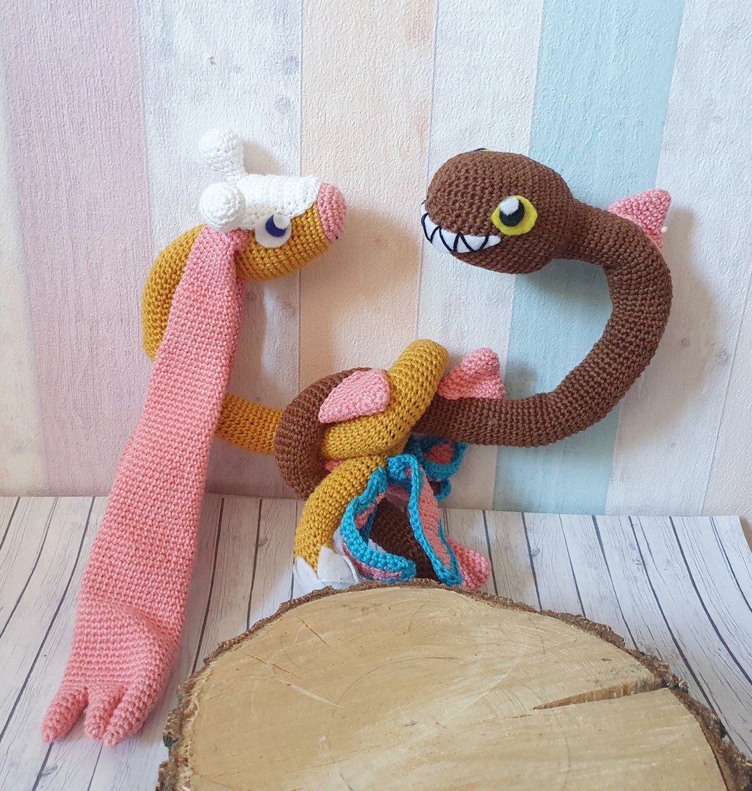 Pokemon Infinite Fusion Amigurumi Milotic X Girafarig Crochet Doll ...