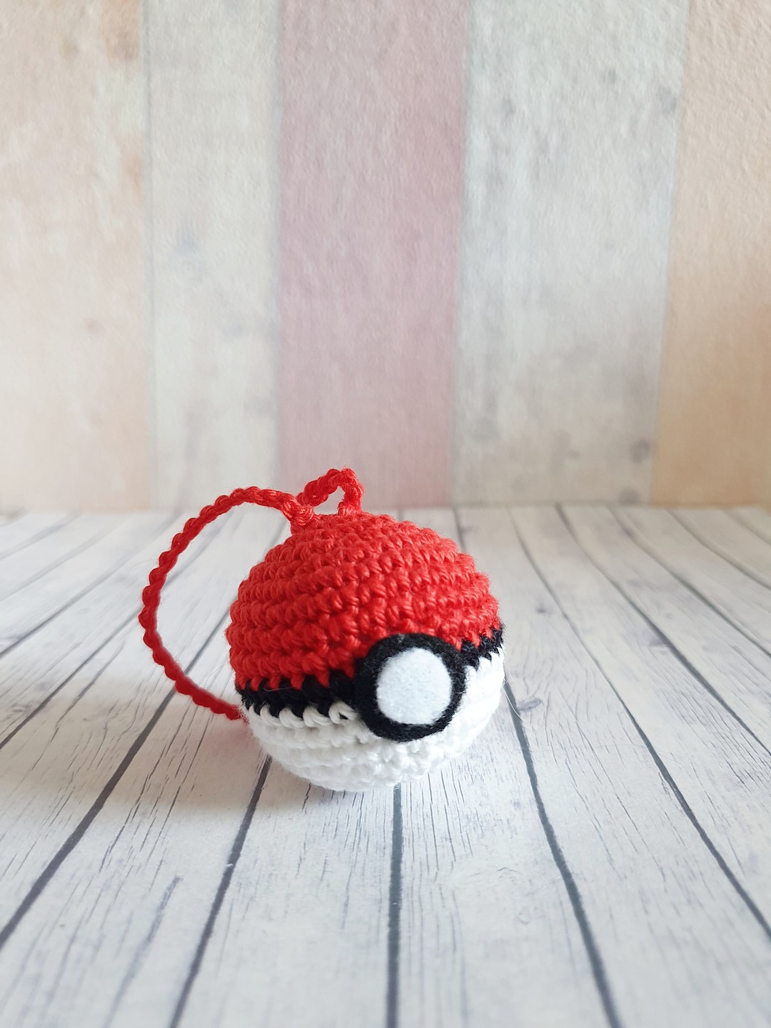 Keychain Amigurumi Pokeball Pokemon Mini Plush Kawaii Keychain ...