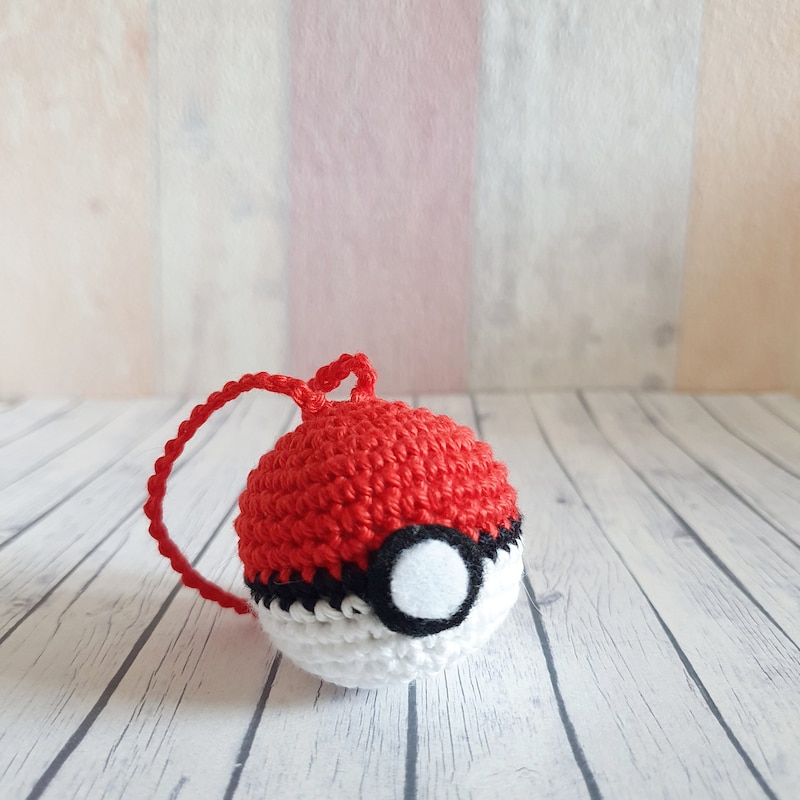 Pokeball Keychain Plush - Etsy
