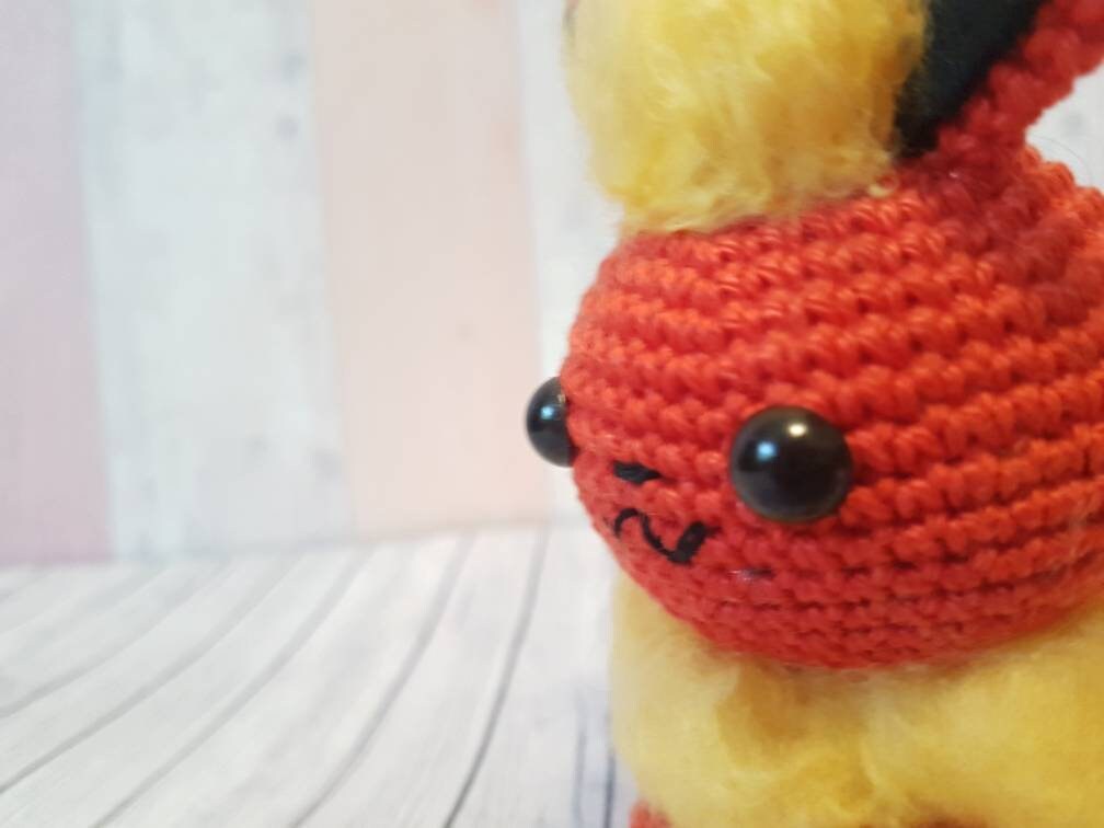 Pokemon Amigurumi Flamara / Flareon Amigurumi Crochet Crochet | Etsy