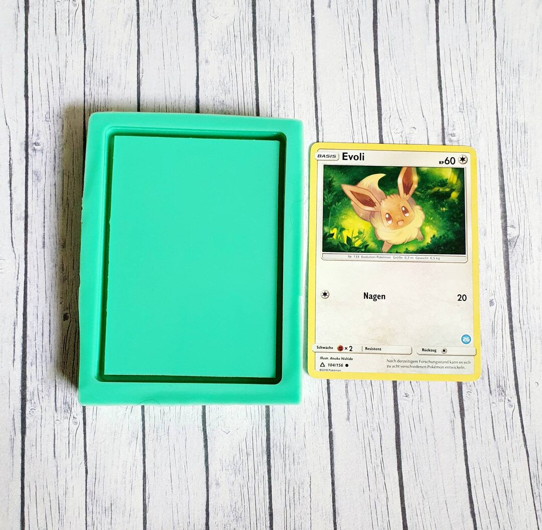 Resin Silicon Shaker Mold Shiny Frame Pokemon Card Mold Epoxy Resin ...