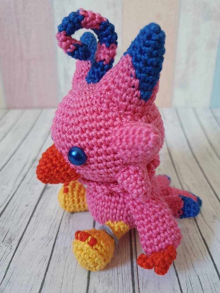 Digimon Amigurumi Biyomon Digimon Adventures häkeln crochet | Etsy